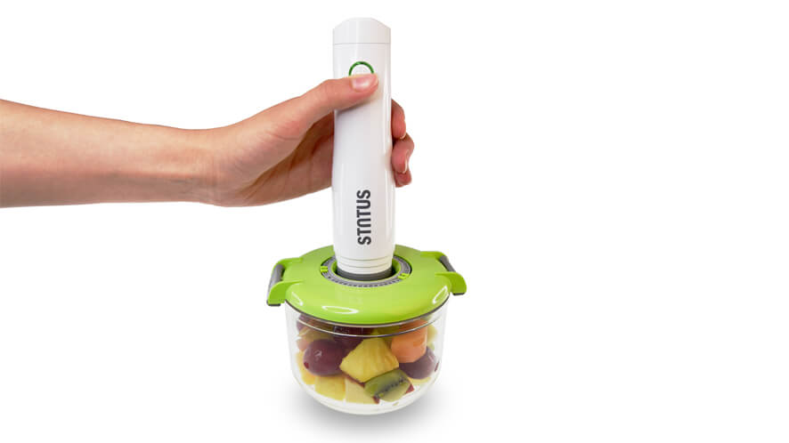 Round Vacuum Container, 0.75 litres - Status-innovations.eu - Made in EU.